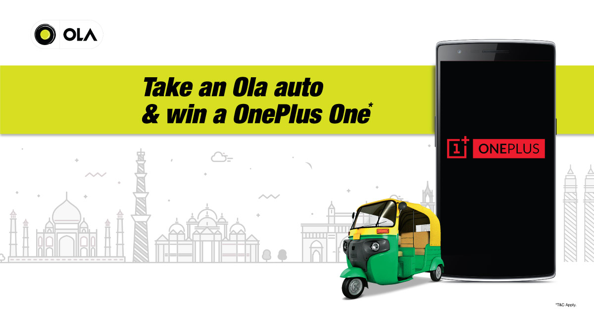 Ride an Ola Auto and Win a OnePlus One Smartphone! - Olacabs Blogs