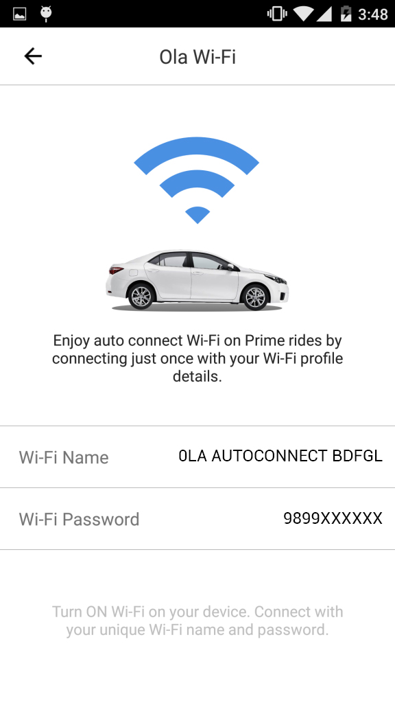 Free WiFi on Ola Mini rides - Olacabs Blogs