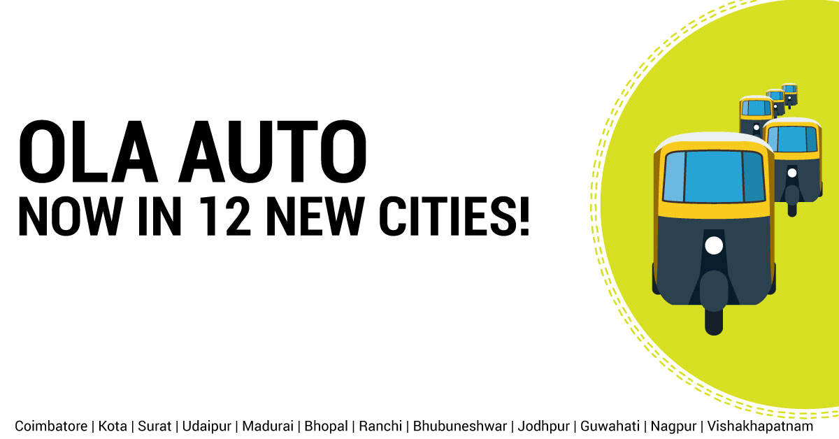 First ride free! Ola Auto is now in your city - Olacabs Blogs