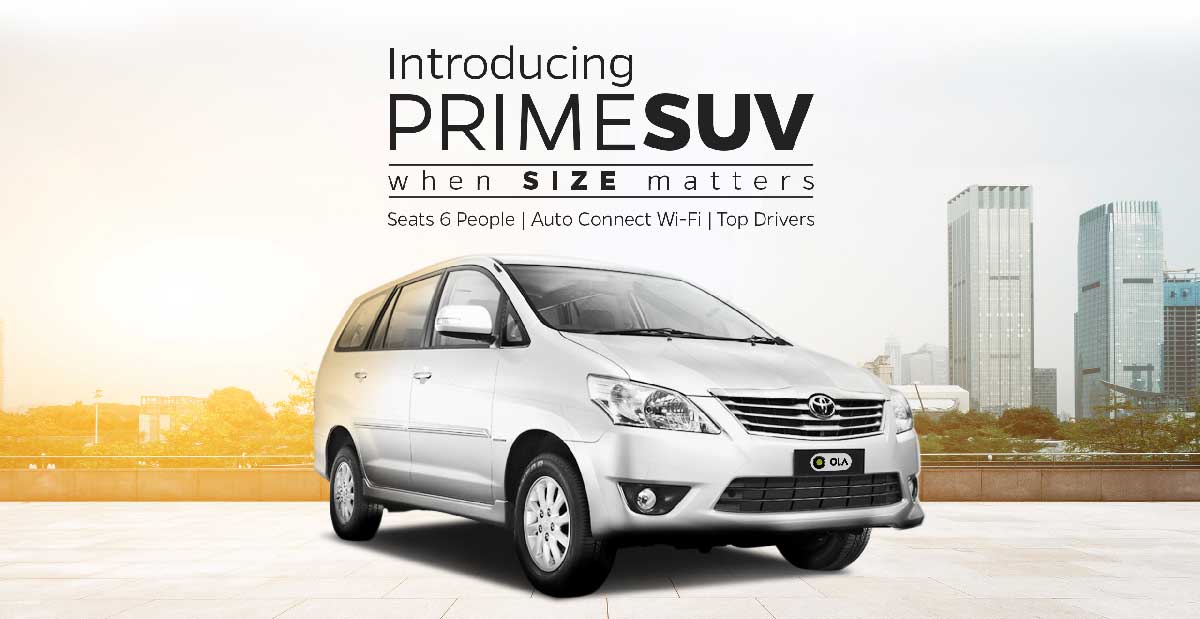 Introducing The All new Ola Prime SUV Olacabs Blogs