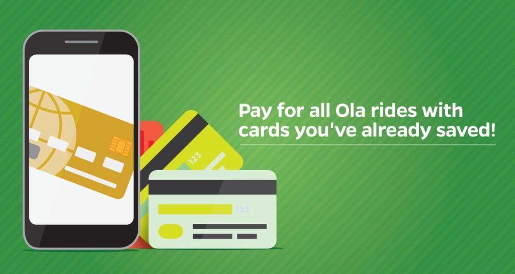 Pay for Ola rides with your saved cards! - Olacabs Blogs