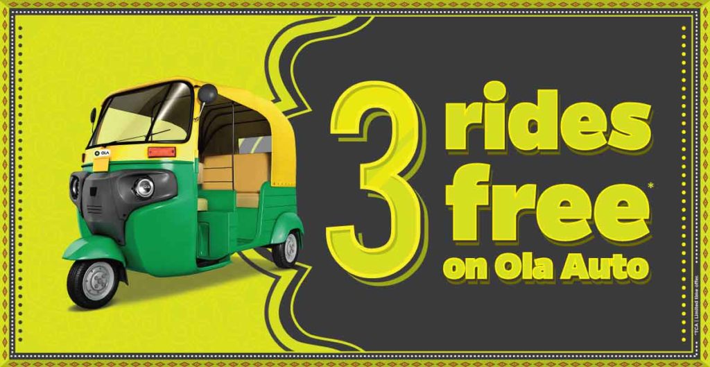 3 rides free on Ola Auto - Olacabs Blogs